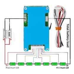 7S 24V 25A LiPo & Lion & 18650 BMS Battery Protector Balancing Circuit
